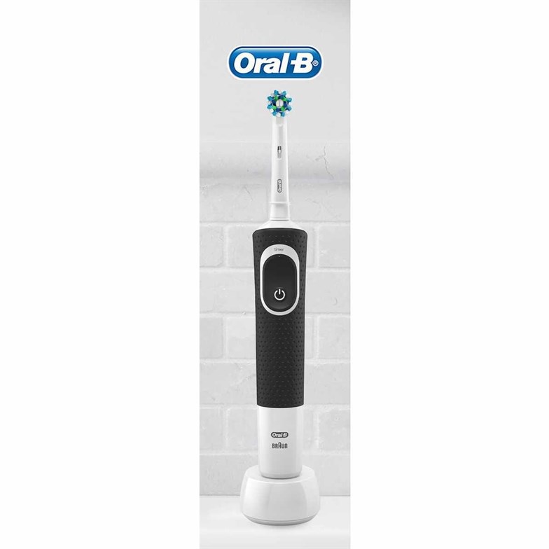 Oral-B D100 Vitality Cross Action Şarjlı Diş Fırçası - Siyah | Ereyon
