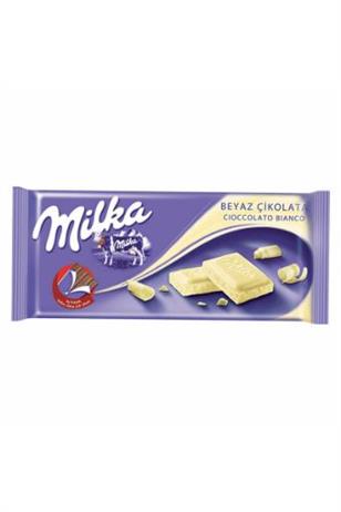 Milka Beyaz Sütlü Tablet Çikolata 80 Gr. - Ereyon