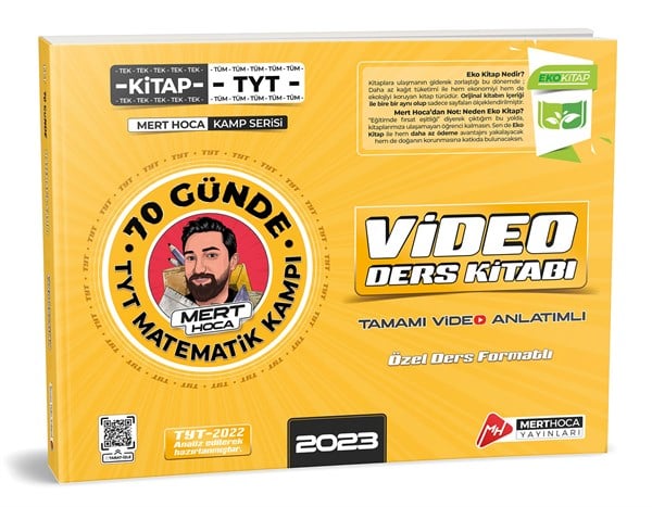 70 Günde TYT Matematik Kampı Video Ders Kitabı EKO - 2023 | Mert Hoca Yayınları