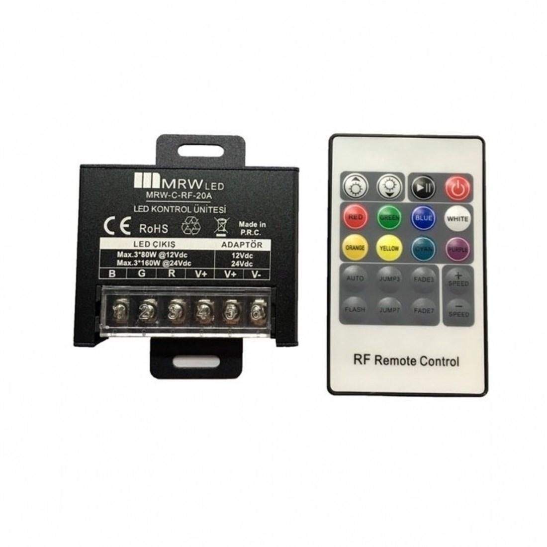 Mervesan MRW-C-RF-20A 240W RF Rgb Kontrol Kumandası Fiyatları | Karaköy Depo