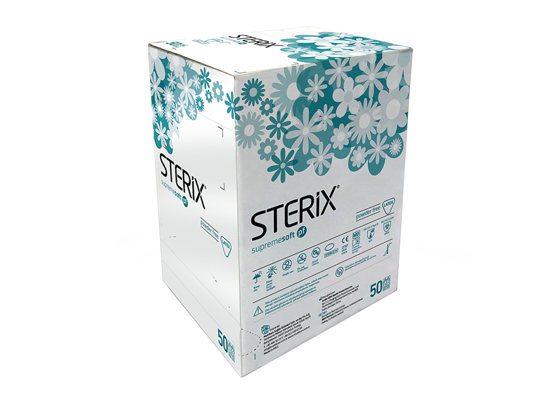 Steril Eldiven No:7,5 Pudrasız (Sterix-50 Ad)
