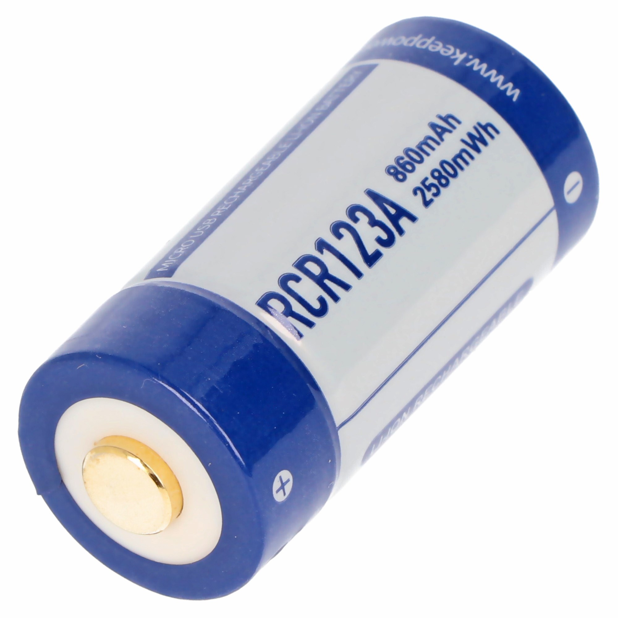 RCR123A 3V 880mAh 1.5A lityum iyon pil 16340, yalnızca mikro USB ile ...