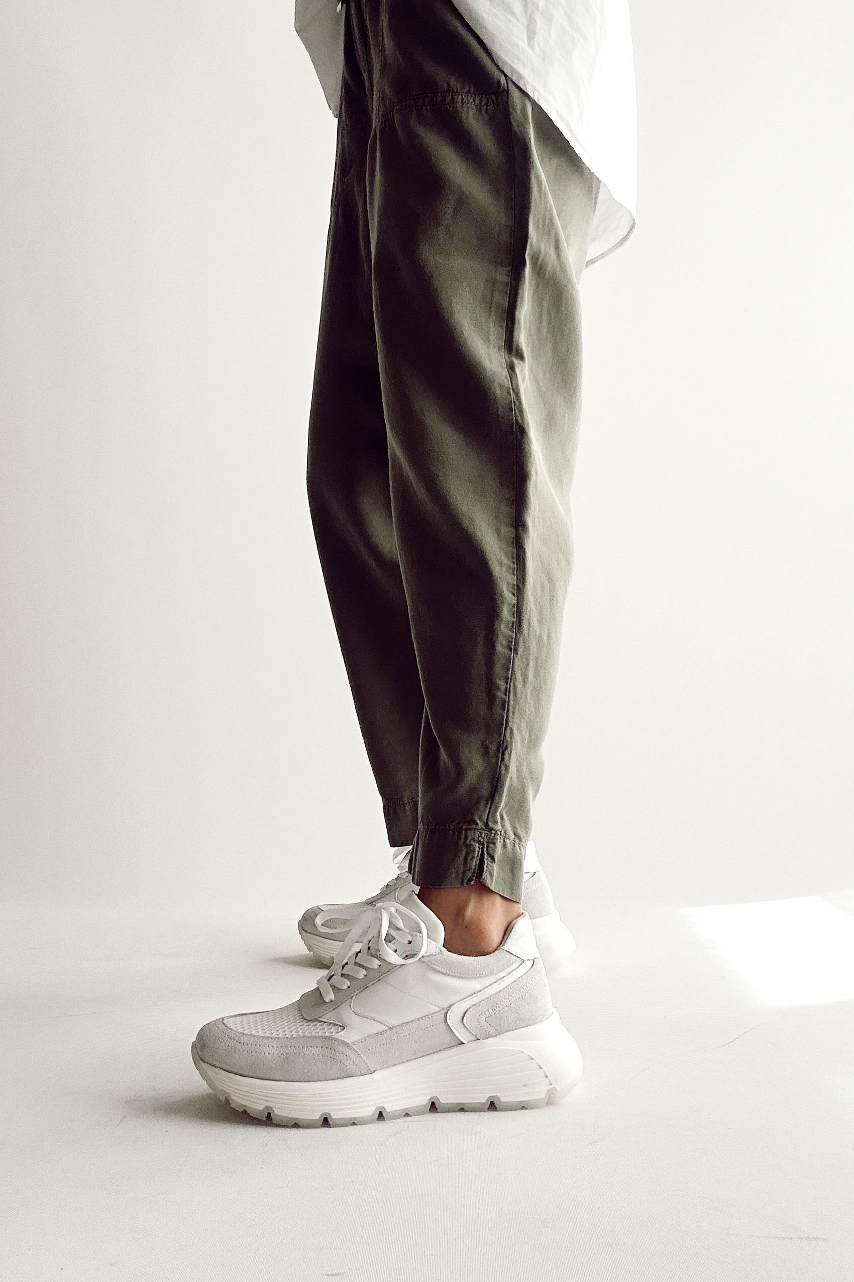 Crunch Beyaz Hakiki Deri Sneaker