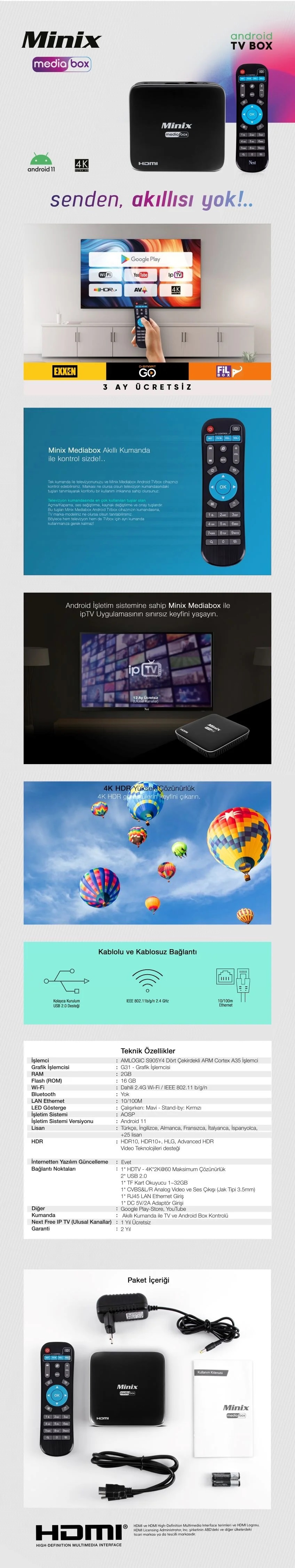 Next Minix Mediabox 4K Android Tvbox