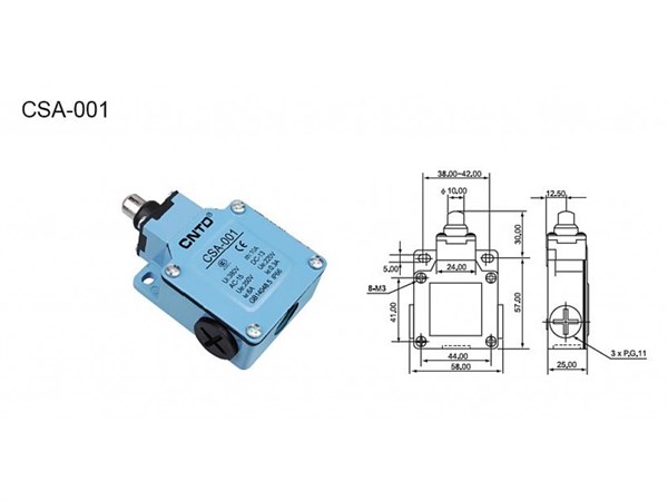 CNTD CSA-001 Doğrusal Pim Limit Switch CNTD CSA-001 Doğrusal Pim Limit Switch