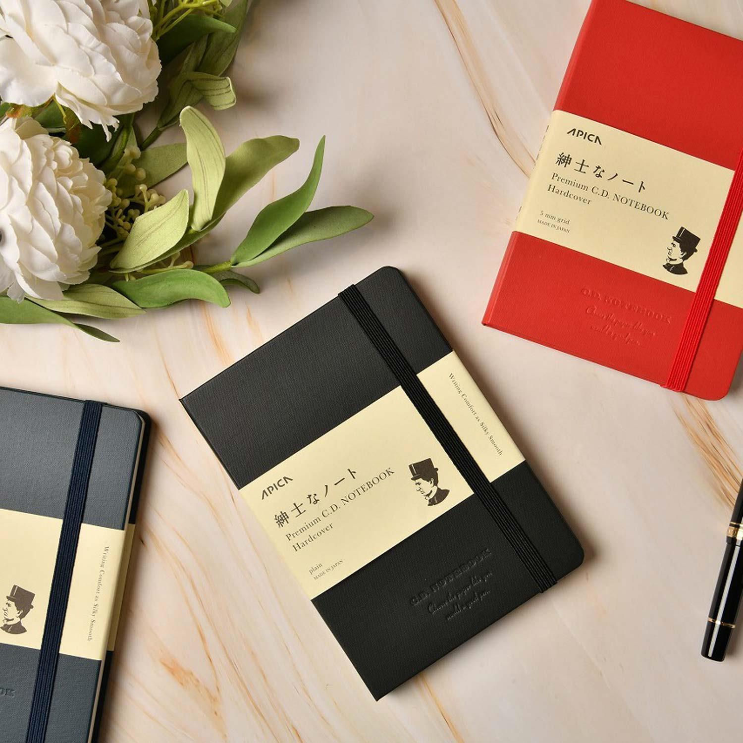 Apica Premium CD A5 Sert Kapak Defter Siyah Çizgisiz