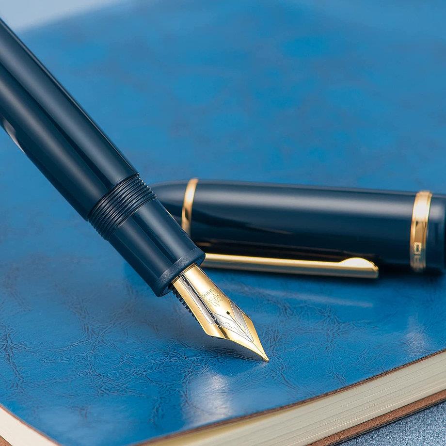 Jinhao X159 Dolma Kalem Koyu Mavi Gold Fine