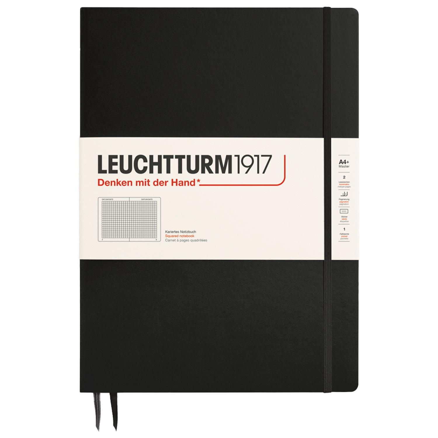 Leuchtturm 1917 A4+ Master Slim Notebook Black