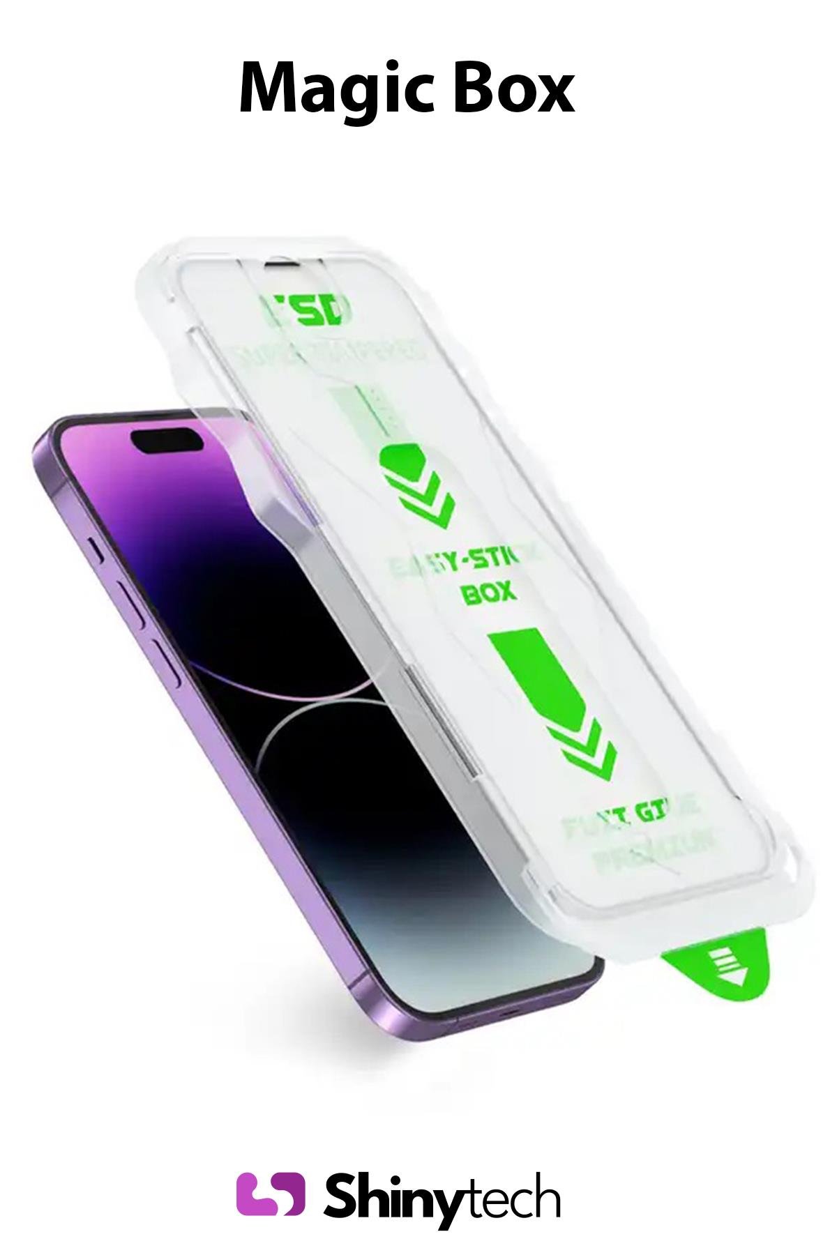 Şeffaf Apple iPhone Uyumlu Magic Box Antistatik Hayalet Ekran Koruyucu ...