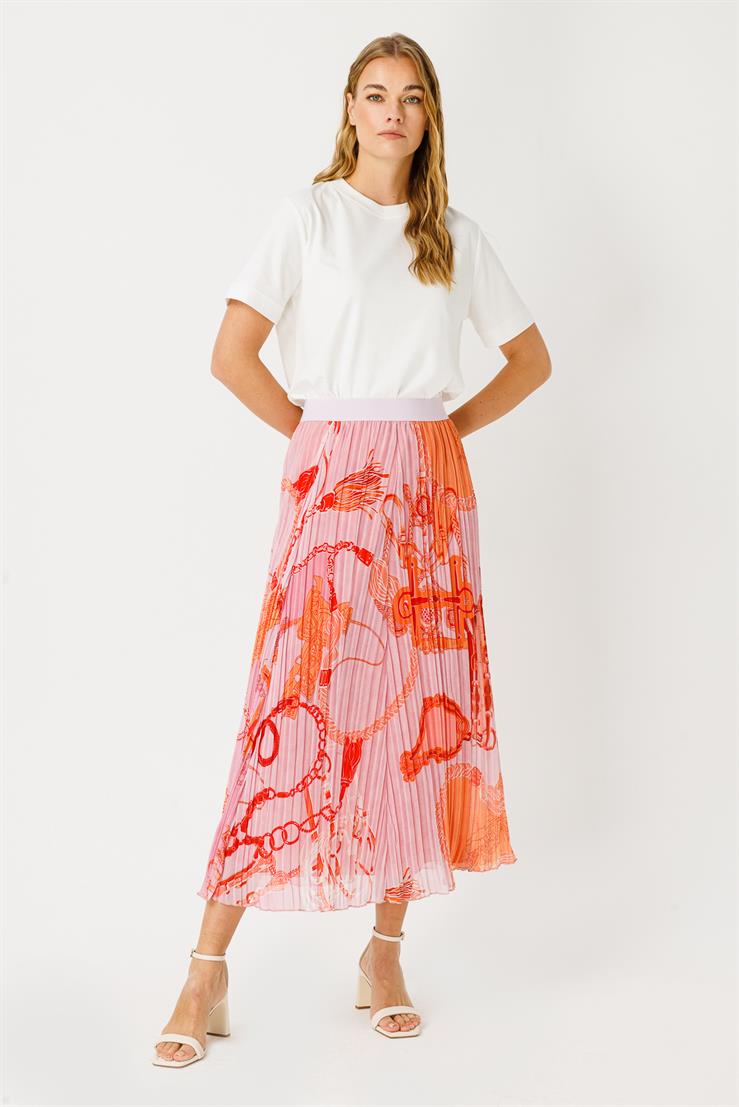 ŞİFON KROŞKİ PLİSELİ KROPİ DÜĞÜM PÜSKÜLLÜ ETEK