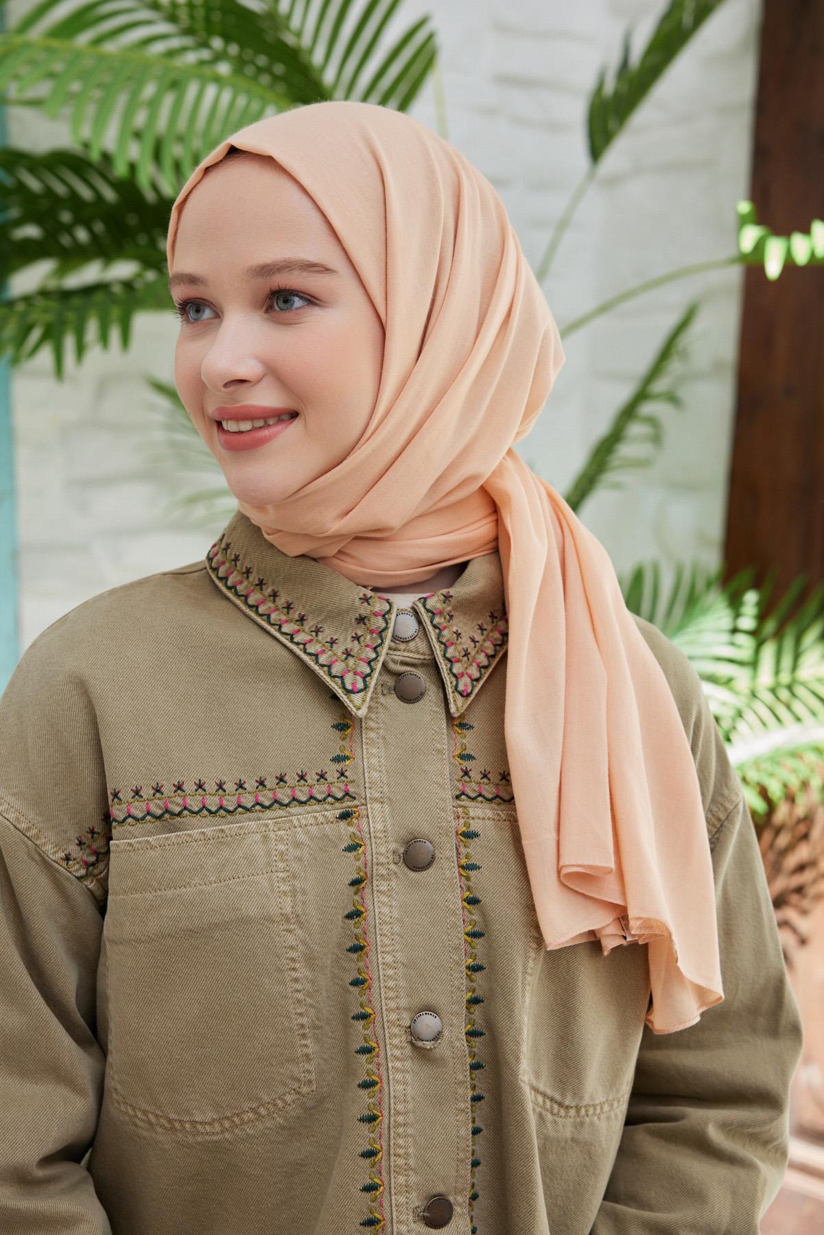 Organik Pamuk Vual Şal Bal Köpüğü | salizm.com