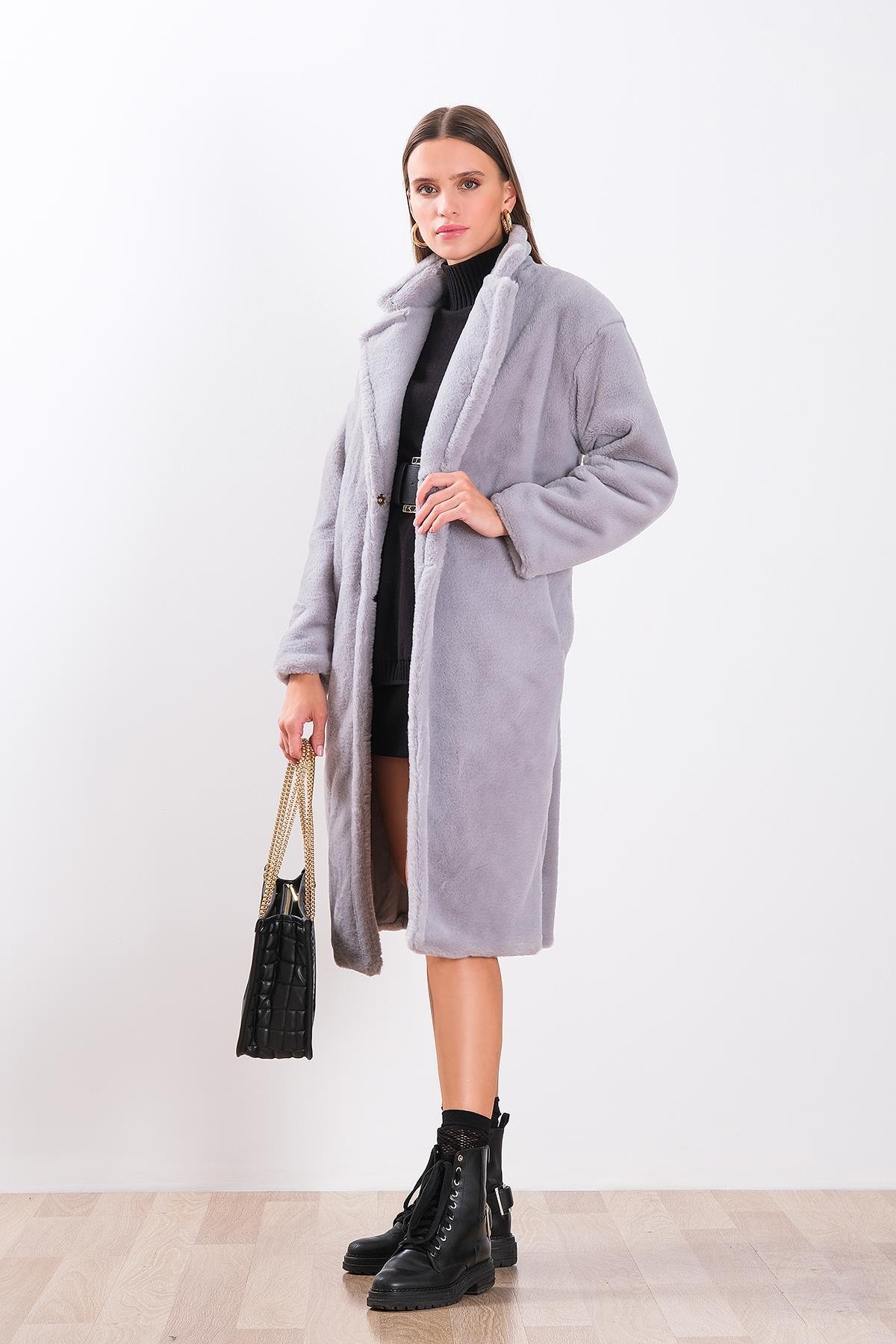 Yakalı Suni Kürk Kaban- EXPLOSİON