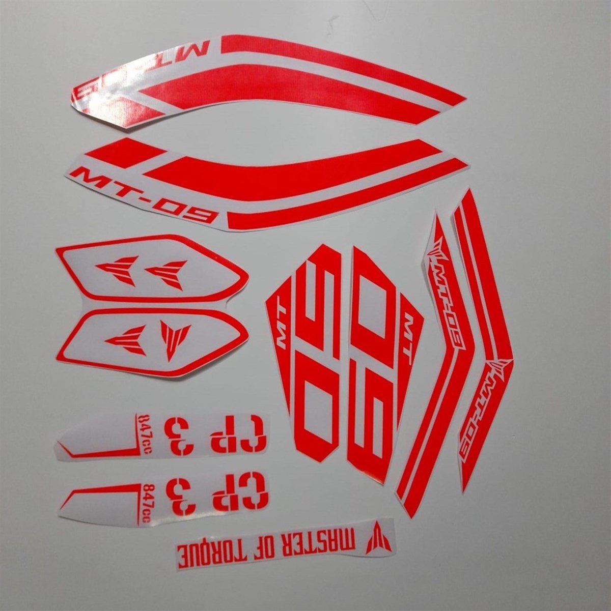 2020 Yamaha MT-09 Sticker Etiket Full Takım Modeli [ Motiker