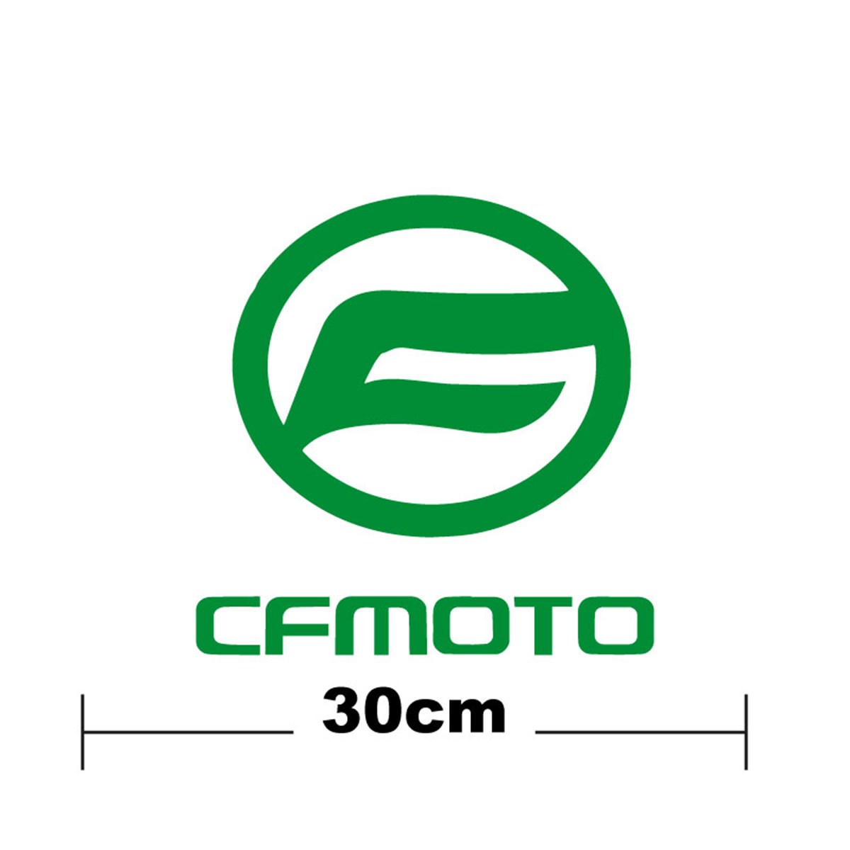 Cf Moto Logo Yazı Sticker Etiket Tek Renk [ Motiker