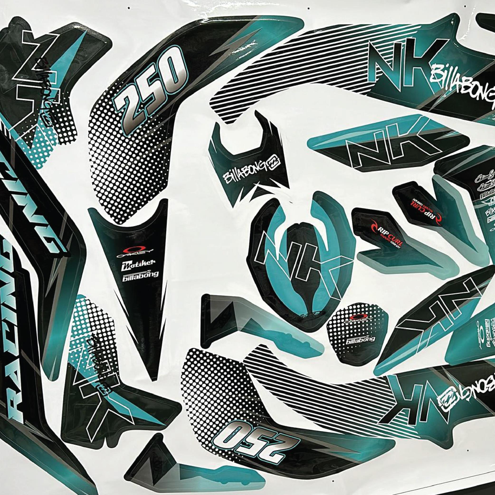 CF MOTO NK 250 - Race Desen Parça Takım Sticker Modeli