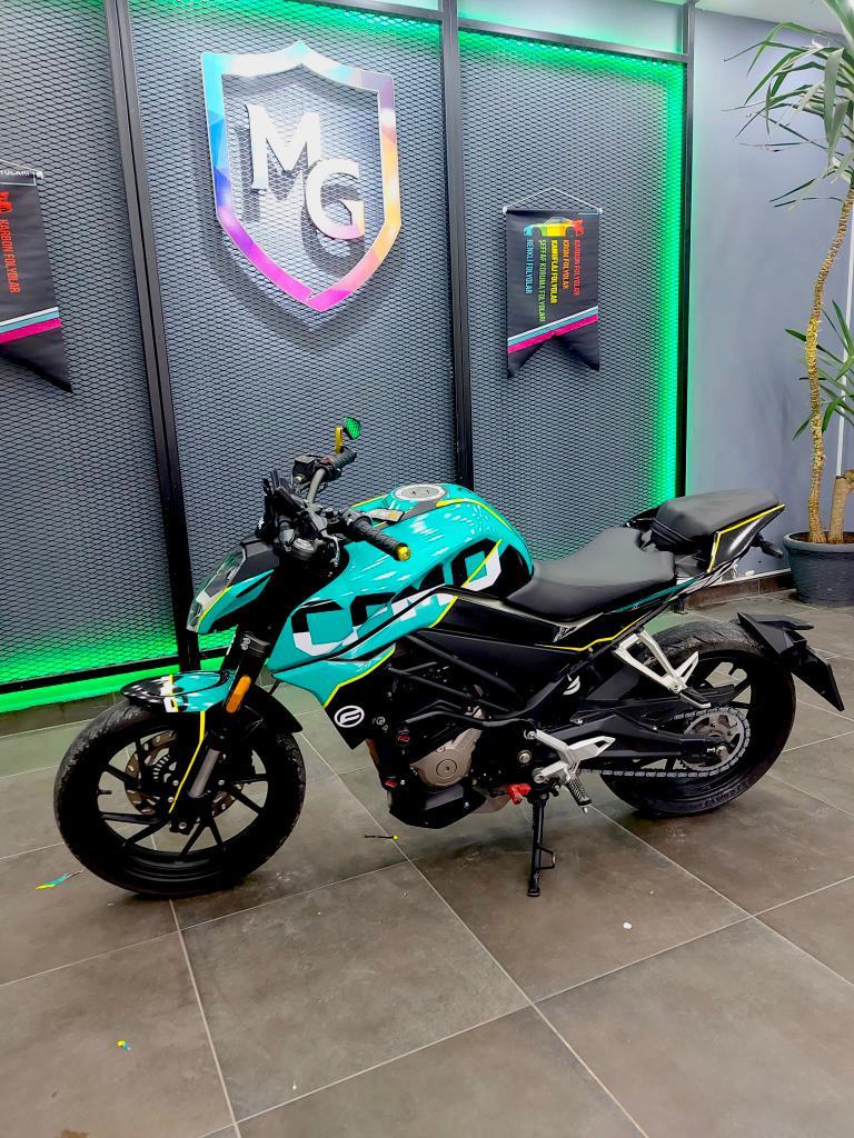 CF Moto NK250 Turkuaz Sticker Etiket Modeli