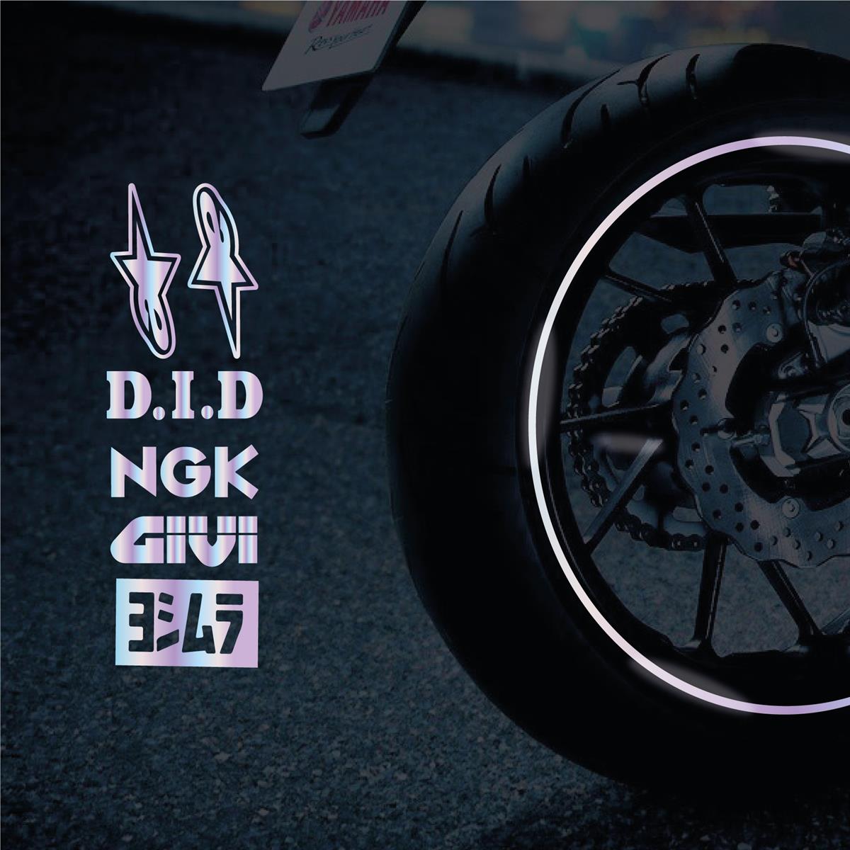 Hologram Sponsor Marka Logoları Sticker Etiket Modeli