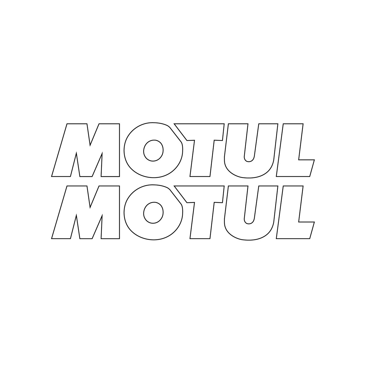 Motul Yazılı Mini Sticker Etiket Modeli