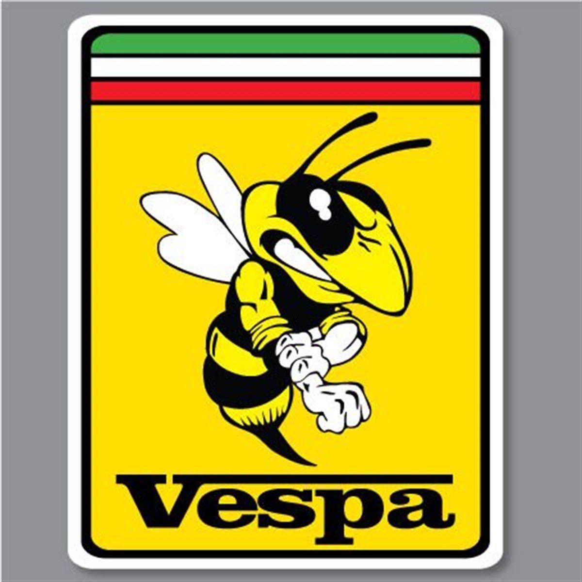 Piaggio Vespa Arı Sticker Etiket Modeli