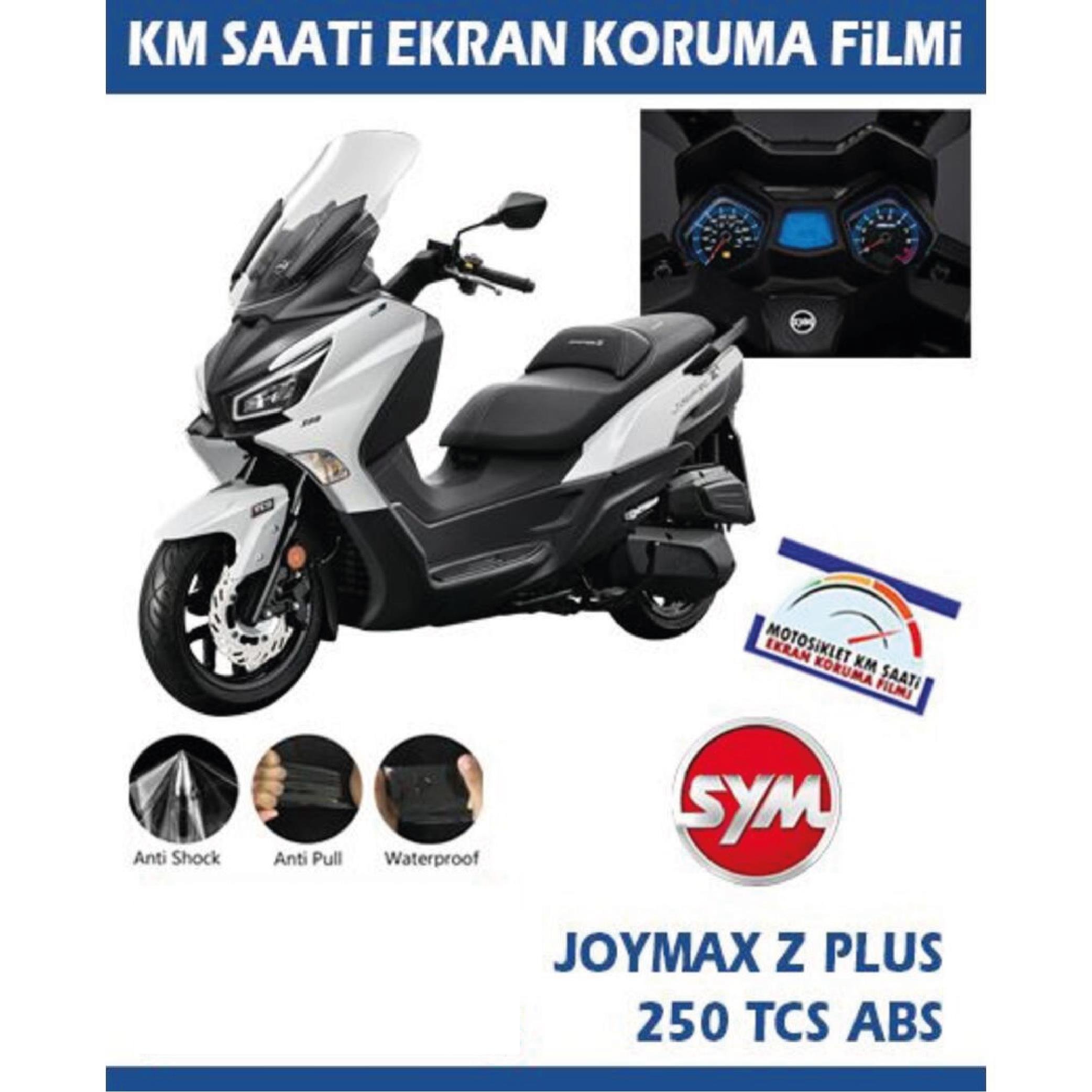 SYM Joymax Z Plus 250 TCS ABS Motosiklet Ekran Km Koruyucu
