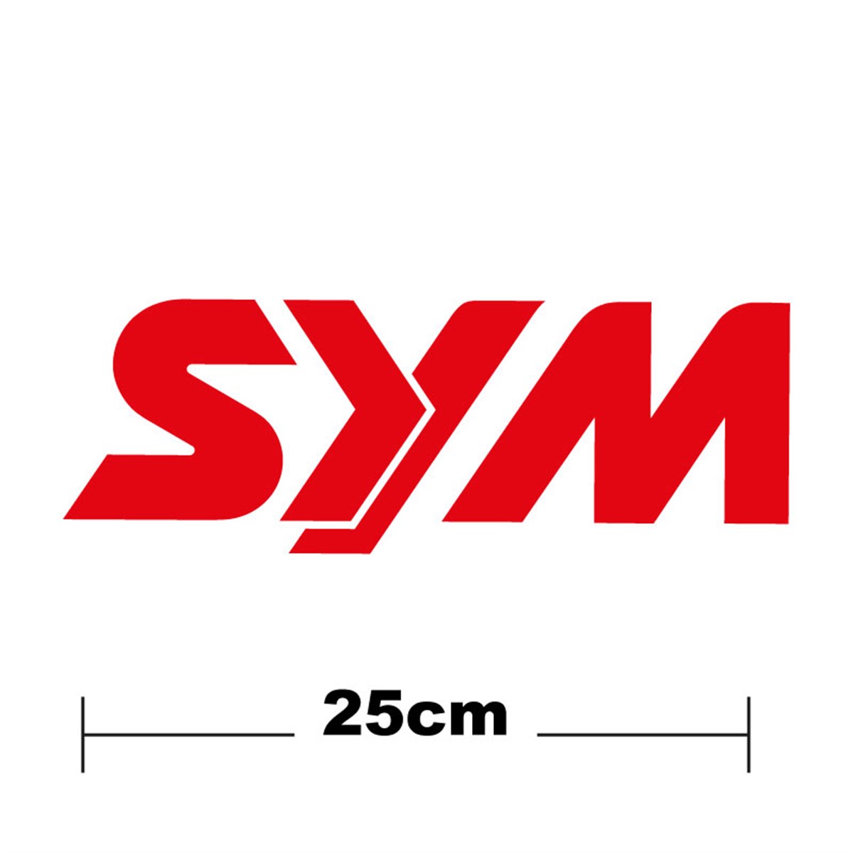 Sym Logo Yazı Sticker Etiket Tek Renk [ Motiker