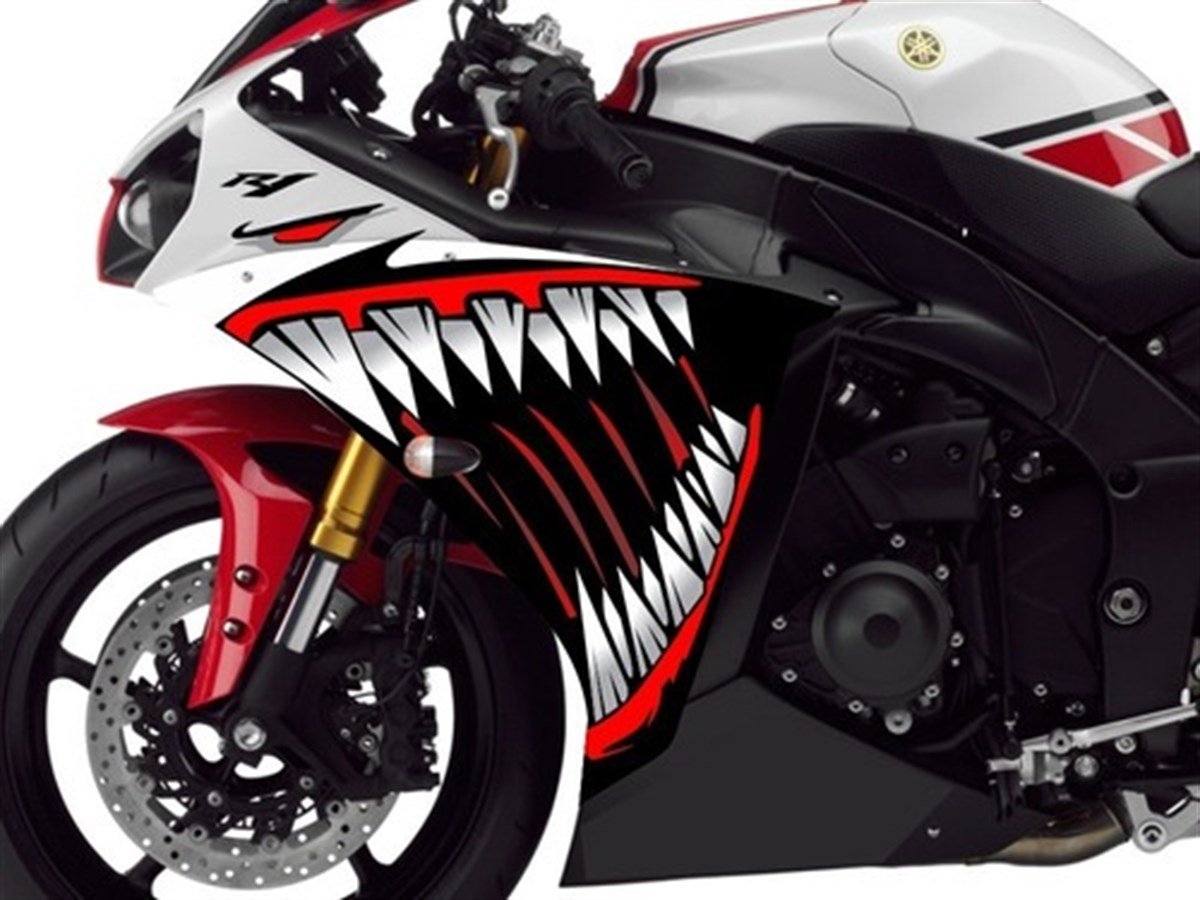 Yamaha YZF R1 Shark Sticker Etiket Modeli