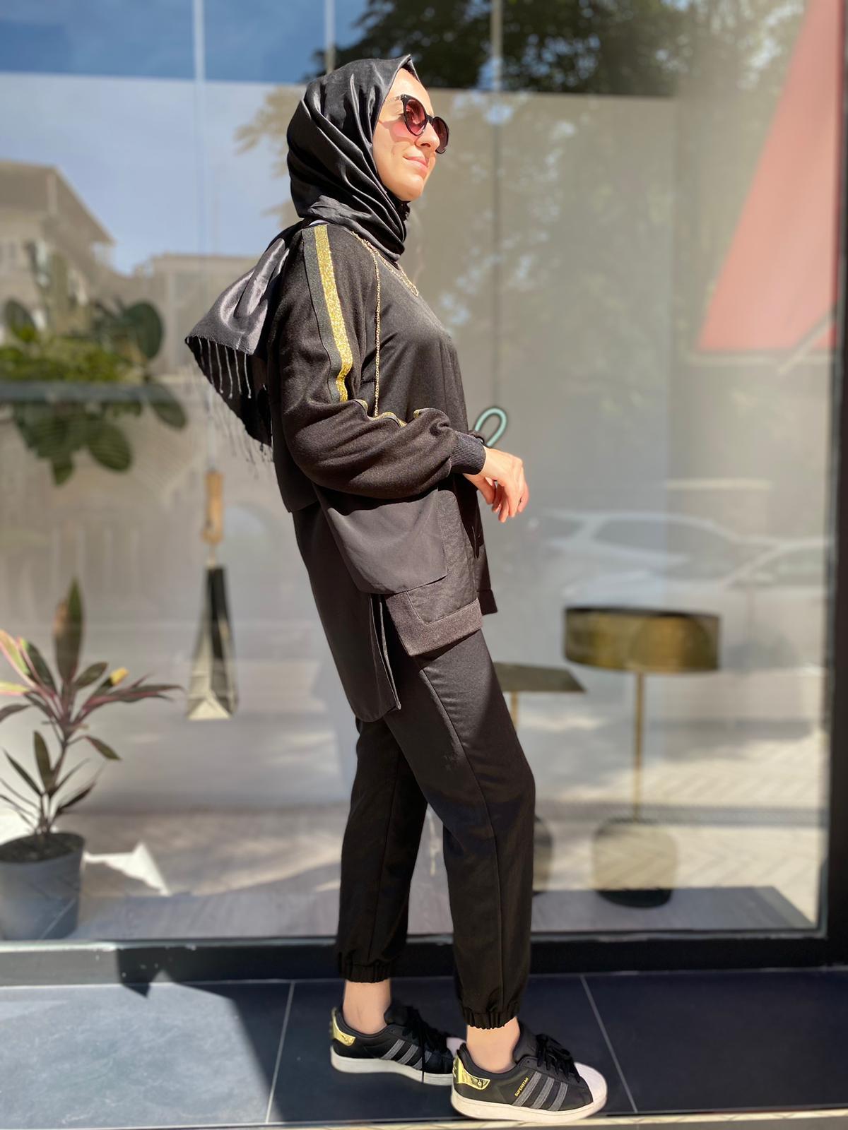 Hukka Design Paça Lastikli Pantolon 23hk1081 - Babilbutik