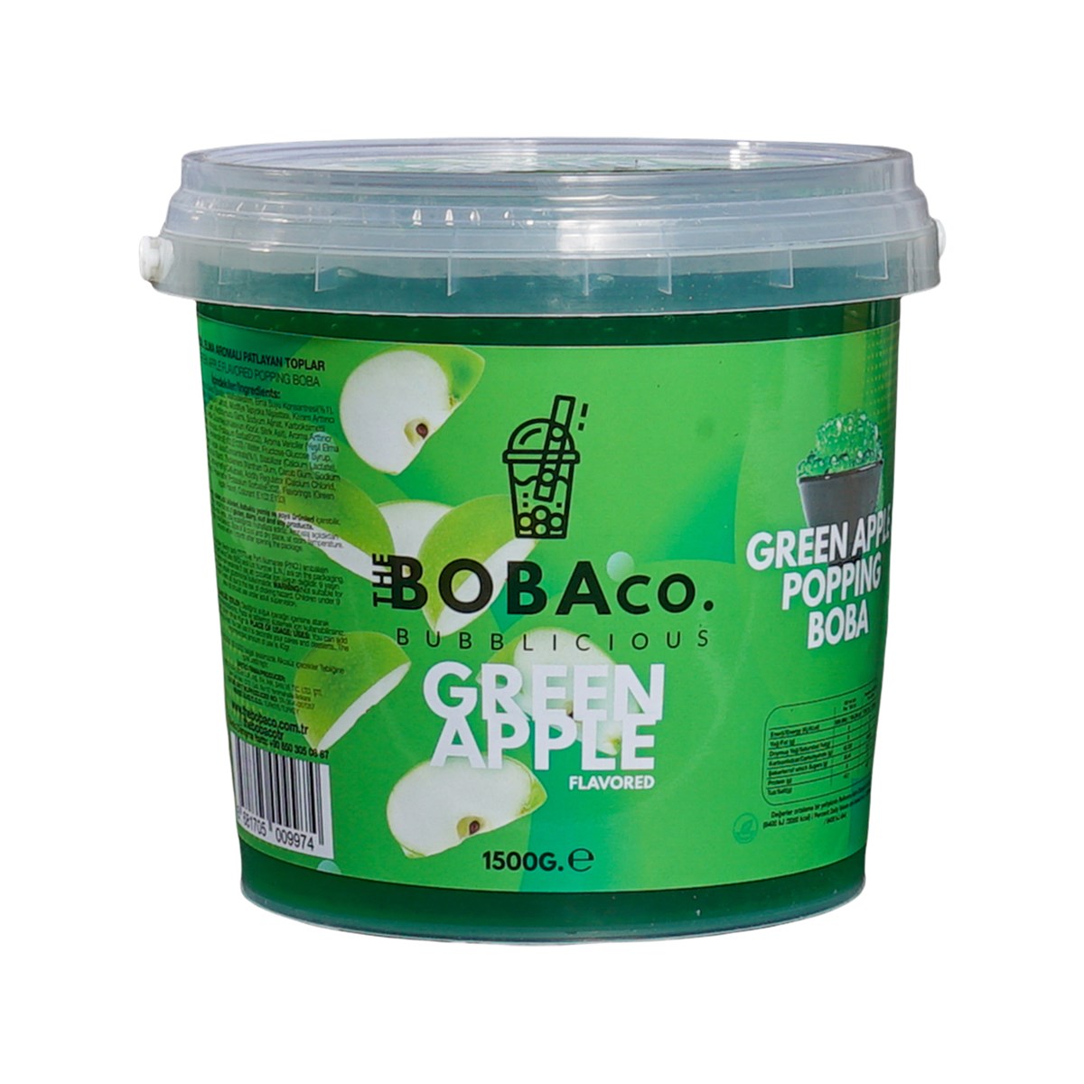 Green Apple Bubble Tea Boba 1,5Kg | The Boba Co.