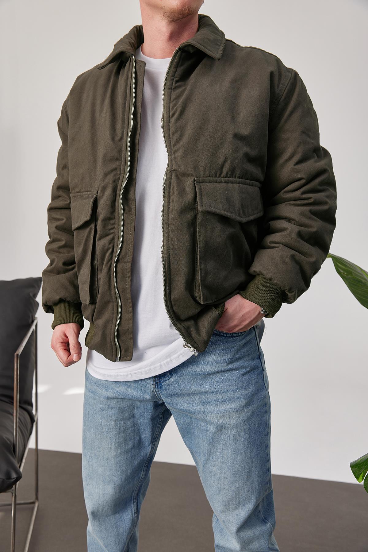 Büyük Cepli Yeşil Mevsimlik Mont Modelleri ve Fiyatları | Nomarc