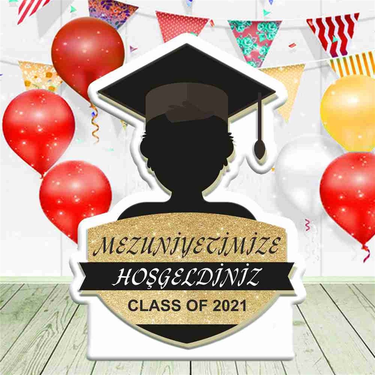 Okul Mezuniyeti Kapı Karşılama Süsü