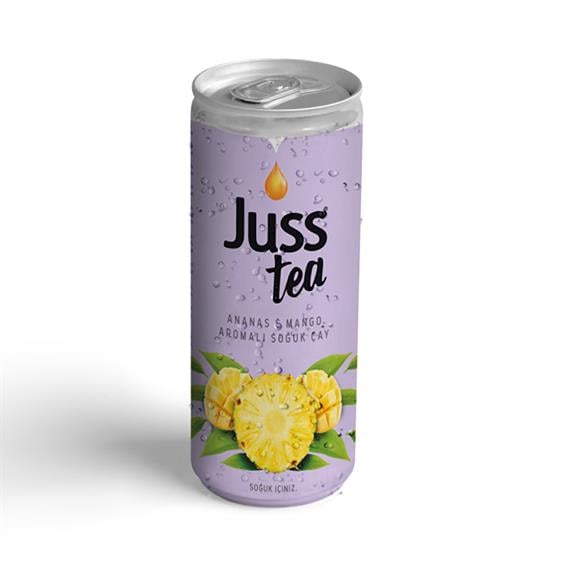 Juss Tea Mango Ananas Kutu 250 ml - Onur Market