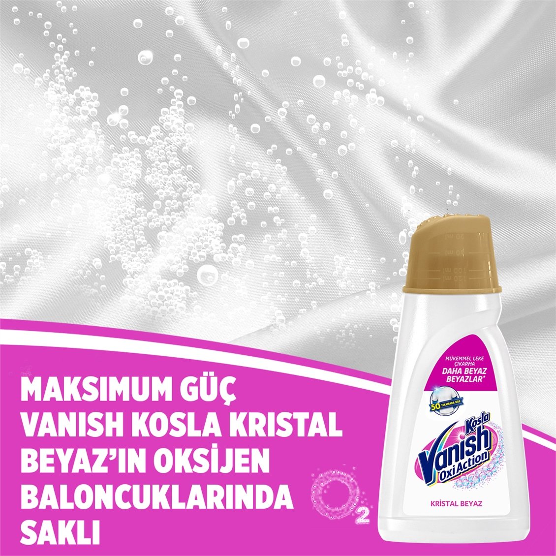 Vanish Kosla Oxi Action gold Kristal Beyaz 2000 ml - Onur Market