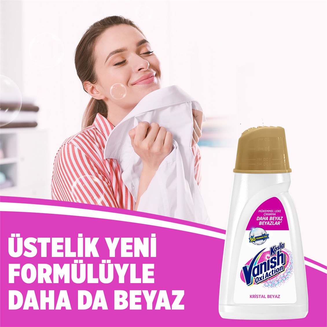Vanish Kosla Oxi Action gold Kristal Beyaz 2000 ml - Onur Market