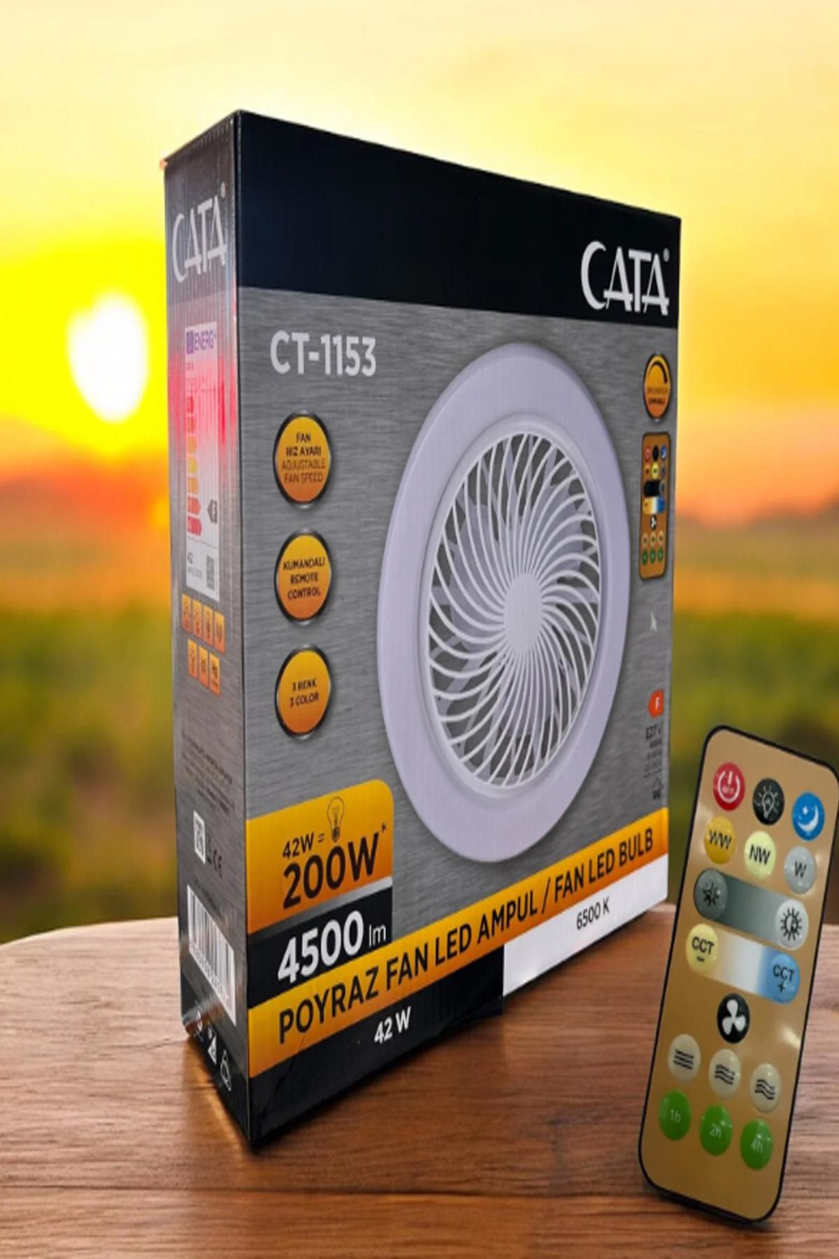 Cata CT-1153 42W Poyraz Fan Led Ampul Beyaz Işık | aydınlatmacim
