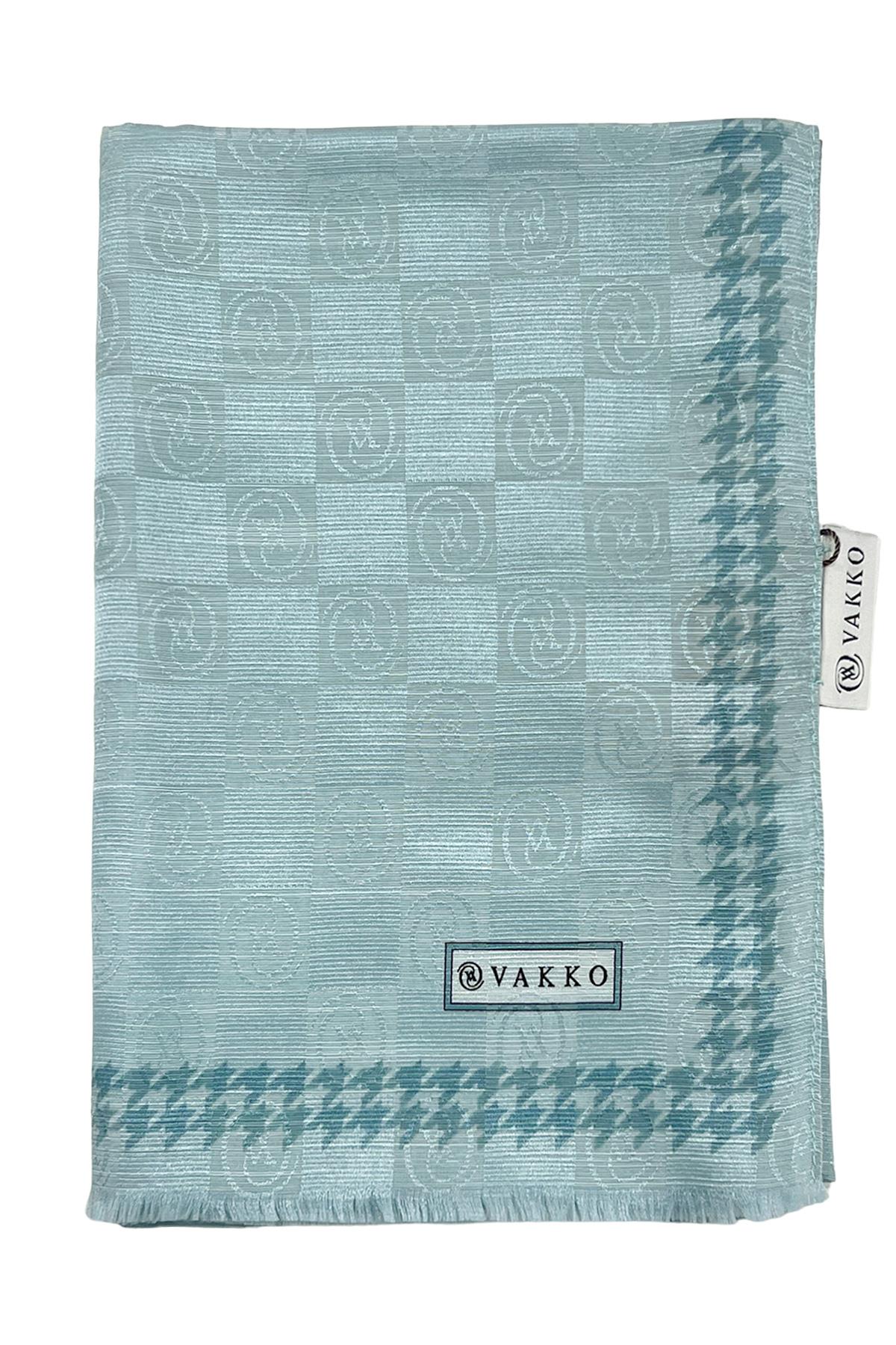 Vakko Kazayağı Desenli Pamuk İpek Şal Modelleri