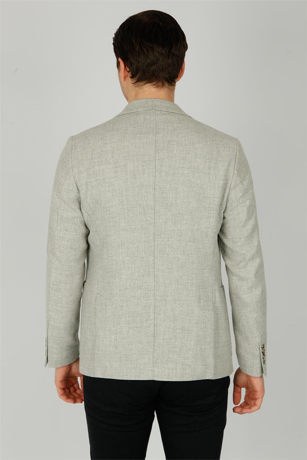 A.Gri Comfort Fit 6 Drop Ceket