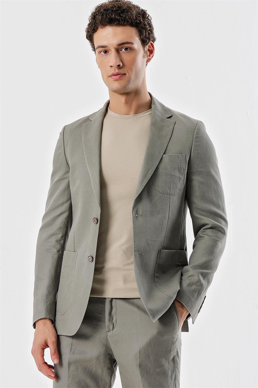 HAKİ Comfort Fit 6 Drop Ceket