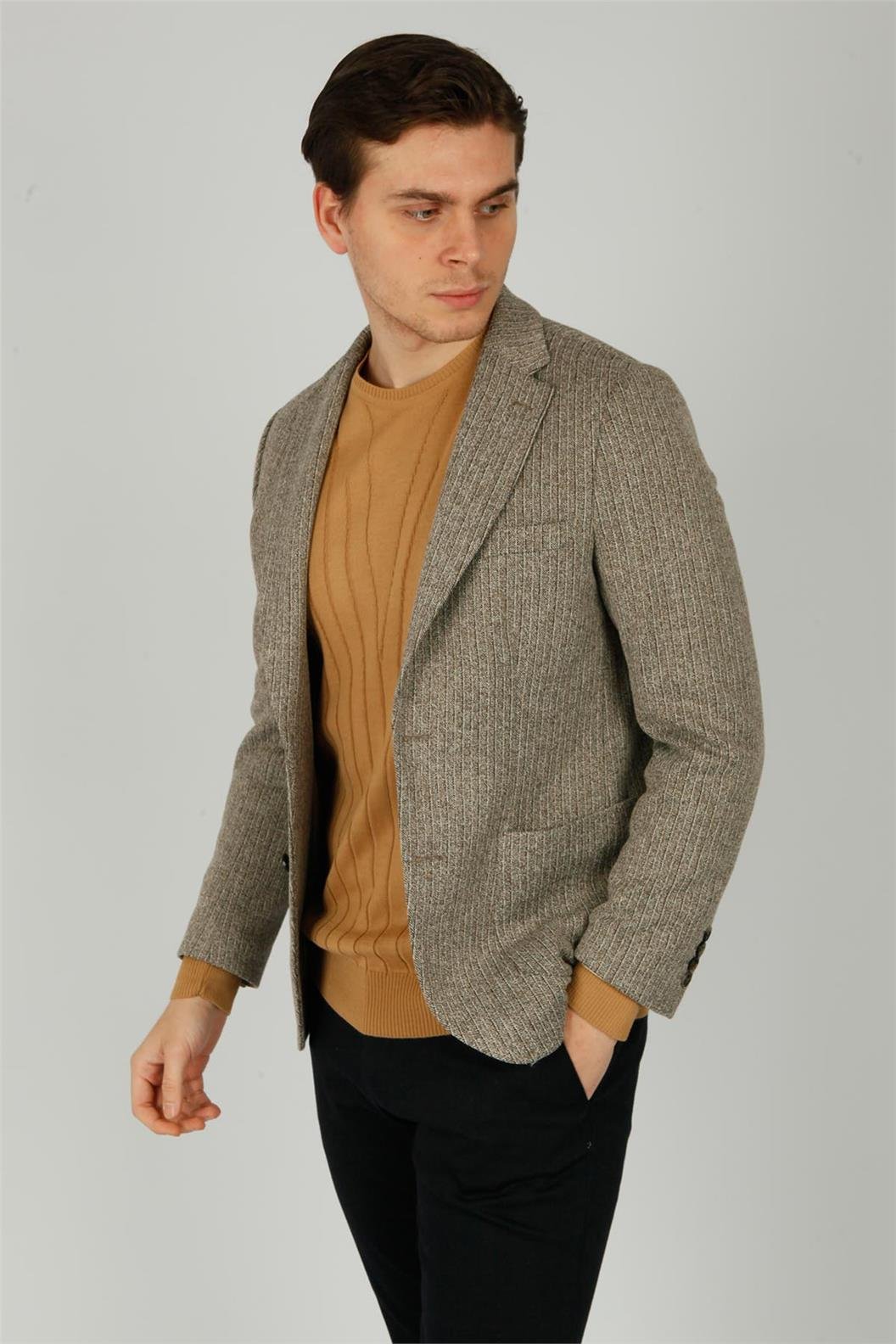 KAHVE Comfort Fit 6 Drop Ceket