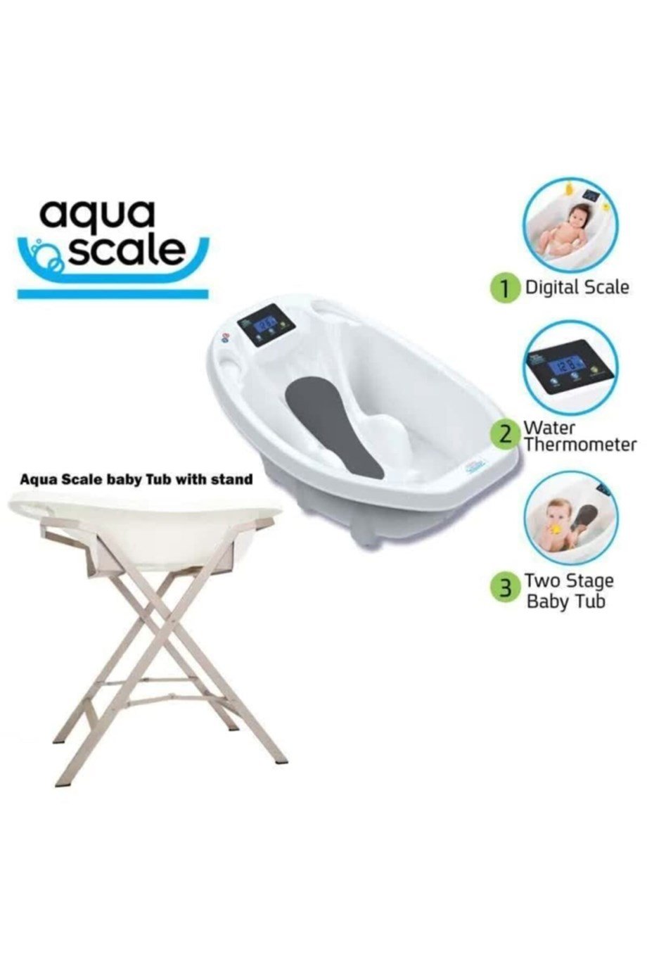 Aqua Scale Akıllı Bebek Küveti Seti