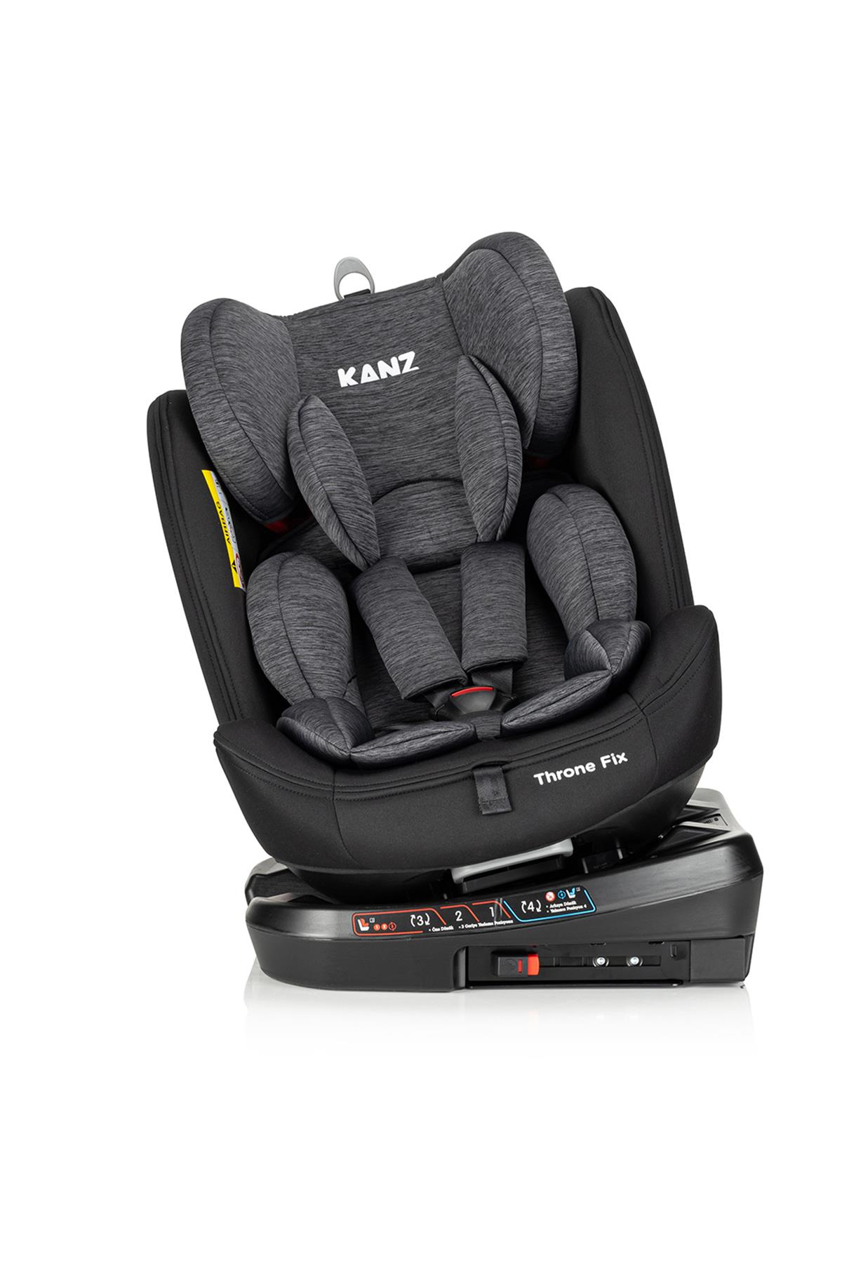 Kanz ThroneFix 360 Derece Dönebilen 0-36 kg Oto koltuğu Siyah