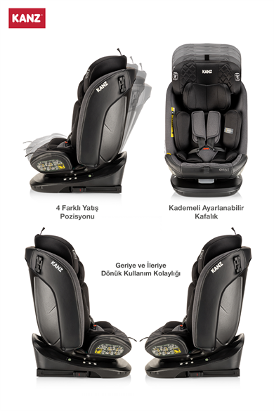 Kanz Orbit i-Size (0-36kg) Oto Koltuğu Siyah