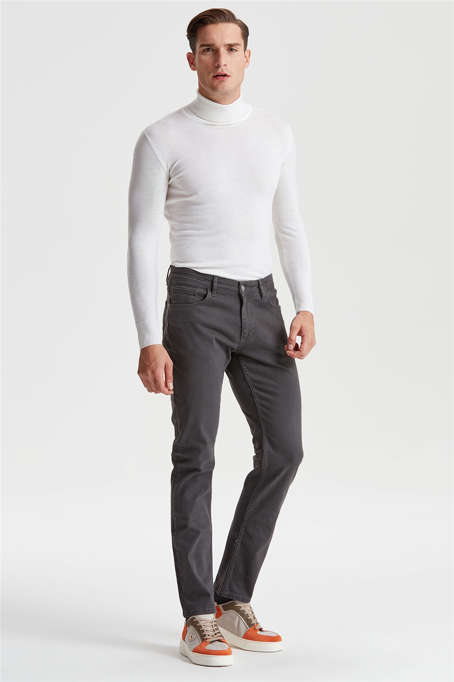 5 Cep Koyu Gri Chino Erkek Pantolon | ganiyalcin.com 5 Cep Koyu Gri Chino Erkek Pantolon | ganiyalcin.com