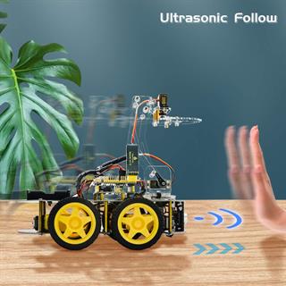 Keyestudio 4WD Mekanik Kollu Arduino Robot Araba Yapma Seti Fiyatı ve ...
