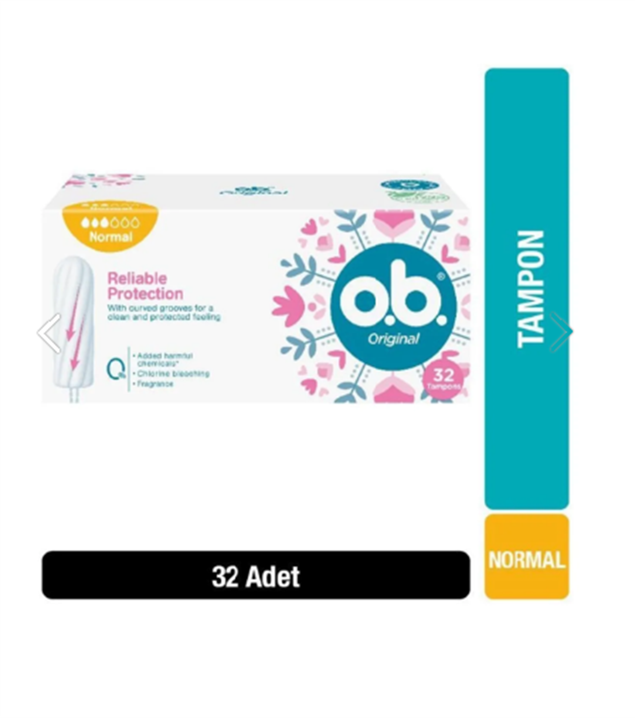 O.B. Orginal Tampon Normal 32 'li - Platin O.B. Orginal Tampon Normal 32 'li - Platin