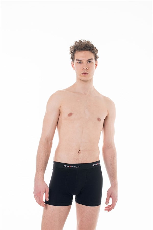 JOHN FRANK Siyah Boxer|Basic Boxer