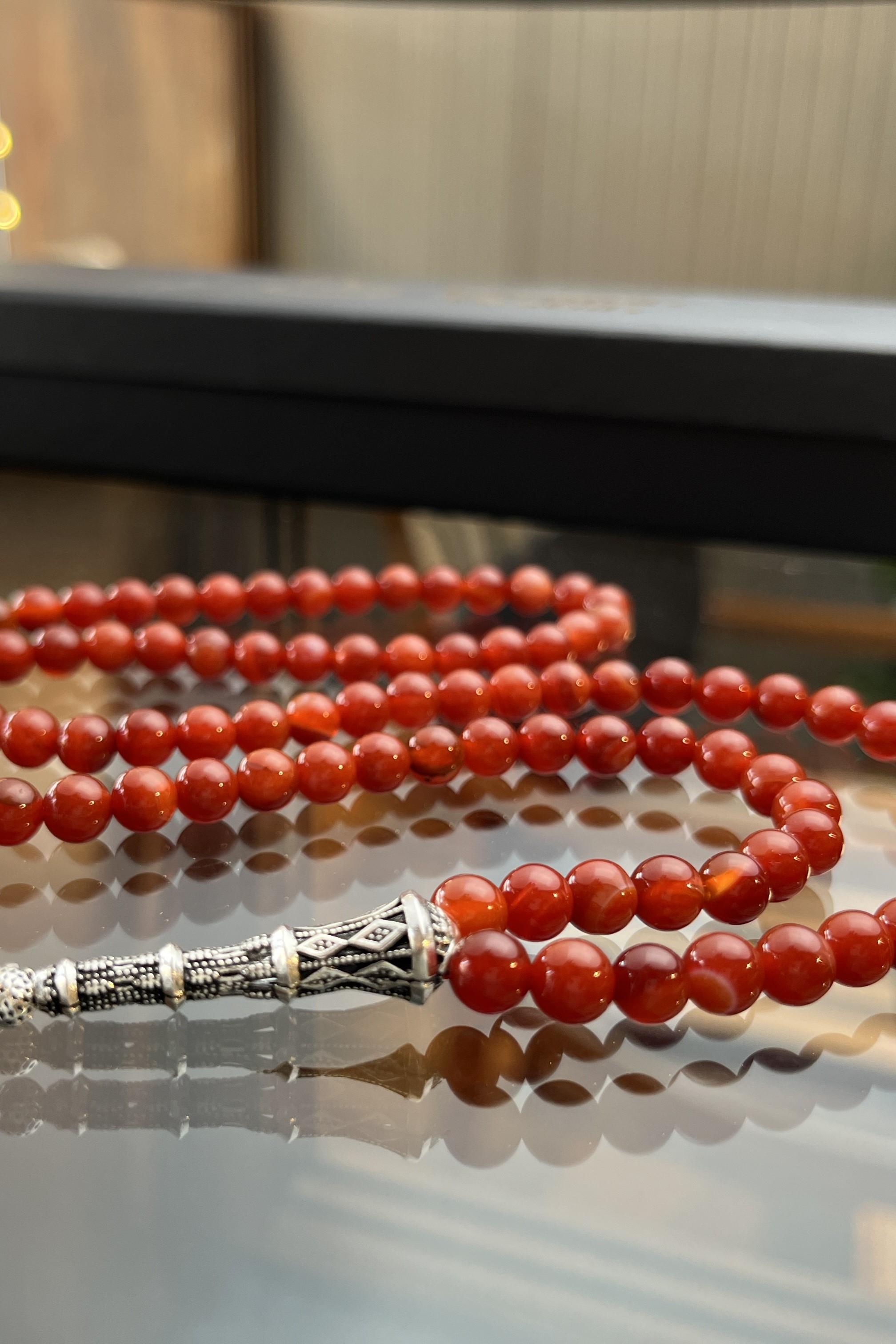 Akik Taşı Namaz Tesbih 99 Luk - Dergah Tesbih