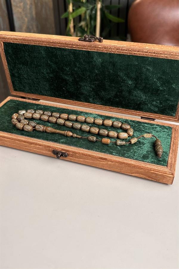 Master İsmail Erol Gümüş Çakımlı Pelesenk Ağacı Tesbih