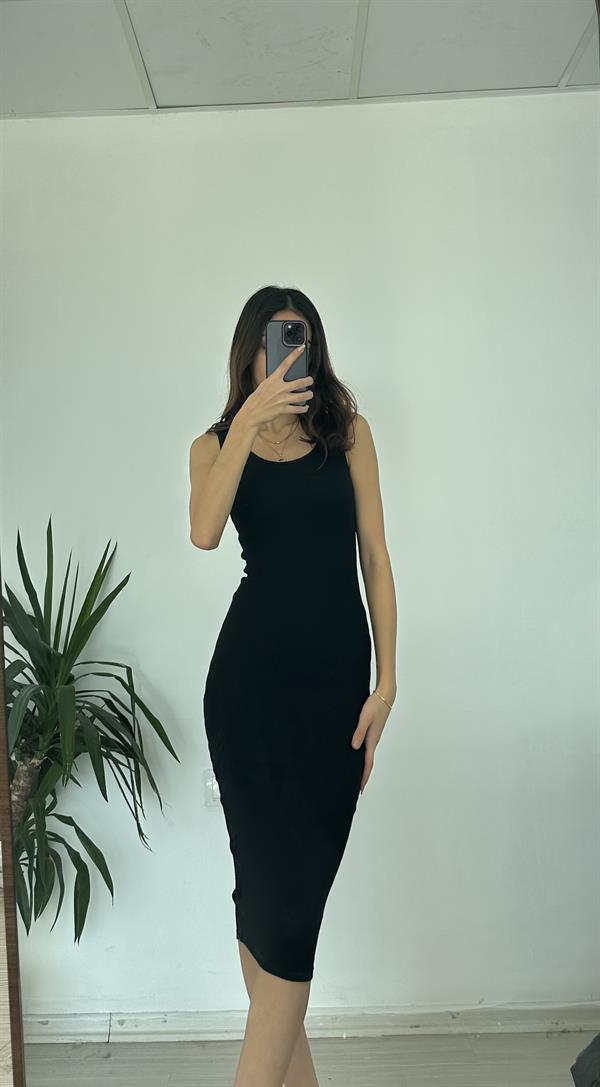 SİYAH 2 li ELBİSE TAKIM