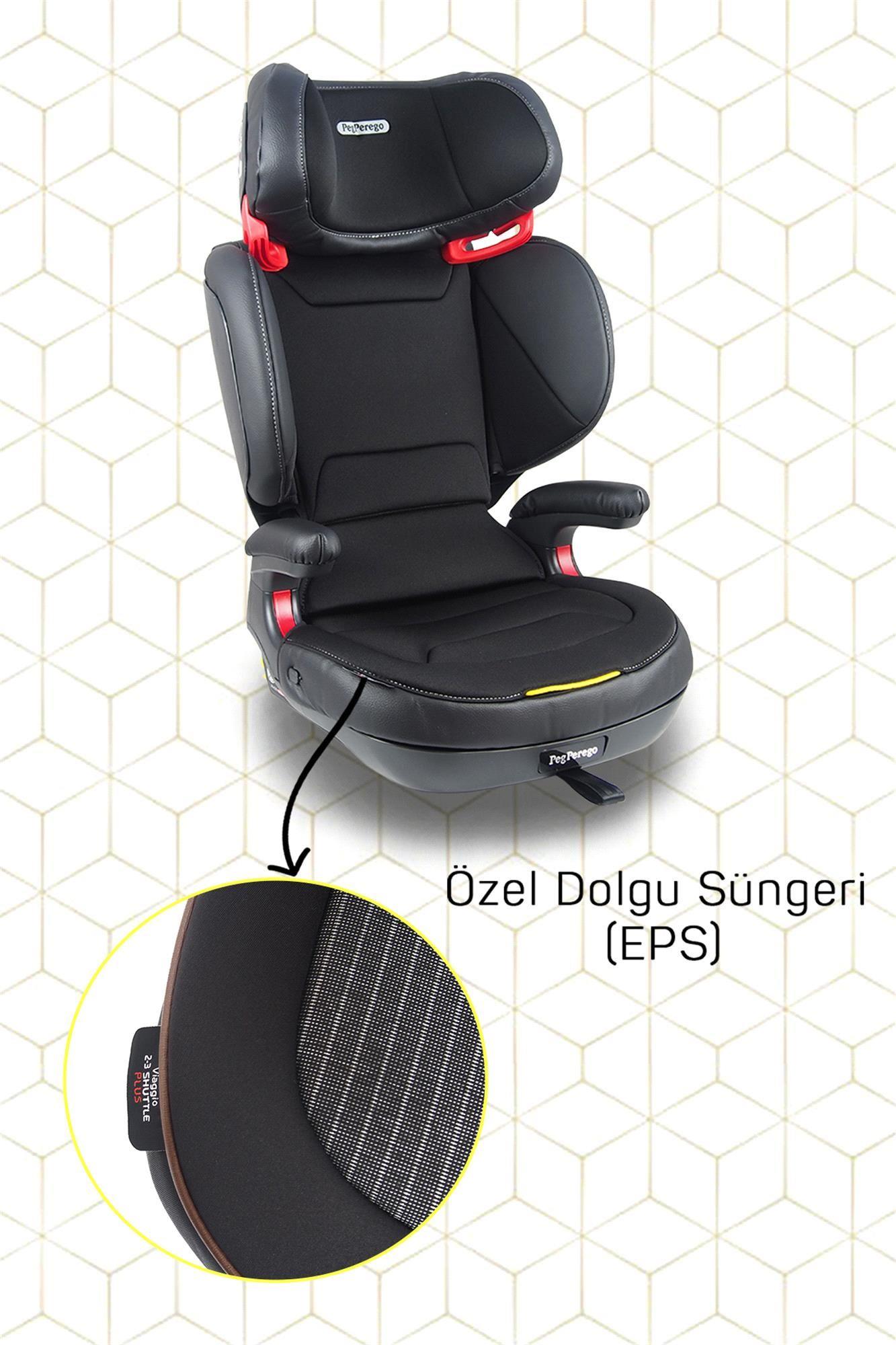 Peg Perego Viaggio Shuttle Plus 2-3 (15-36 Kg) Licorice Siyah - Minimoda