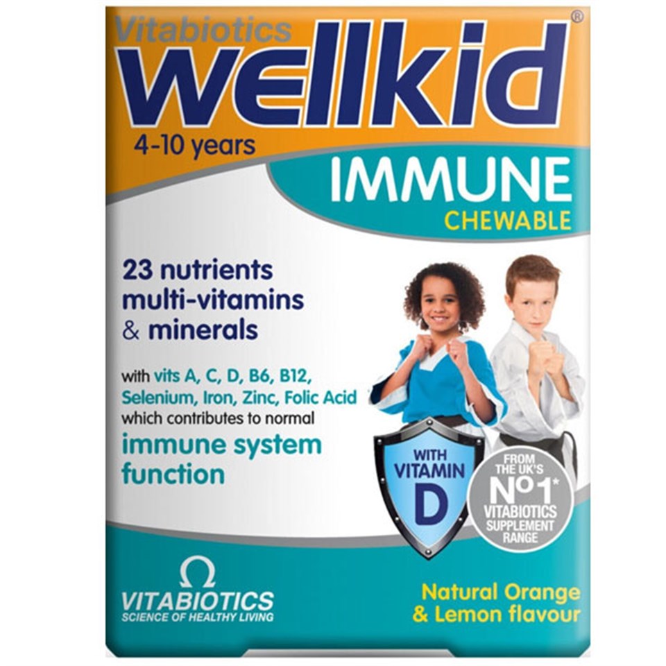 Vitabiotics Wellkid Immune Chewable 30 Tablet Takviye Edici Gıda ...